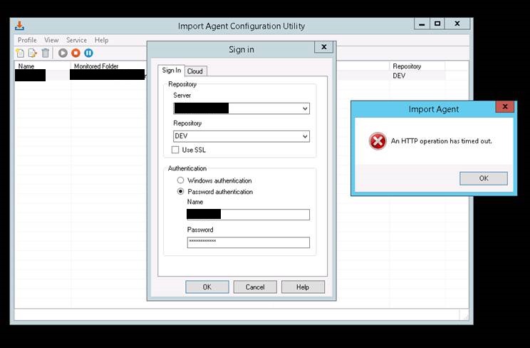 Laserfiche Import Agent Error An Operation Has Timed Out Laserfiche Answers 