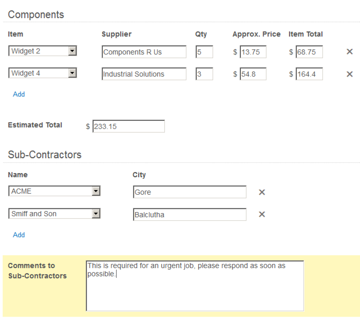 How To Best Dynamically Populate A Forms Custom Html From Data Entered Into Form Table Fields 