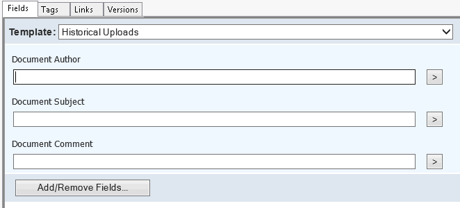 Is It Possible To Populate Template Fields From The Summary Fields Of A Word Documents