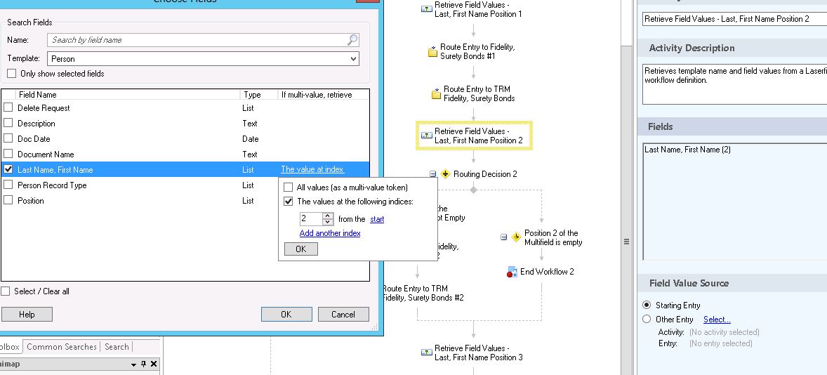 Using The Retrieve Field Values Atoken Option Of A Multifield To Rou Laserfiche Answers