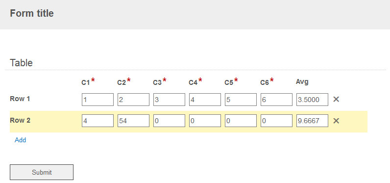 Calculating Average For Multiple Rows In Table Laserfiche Answers