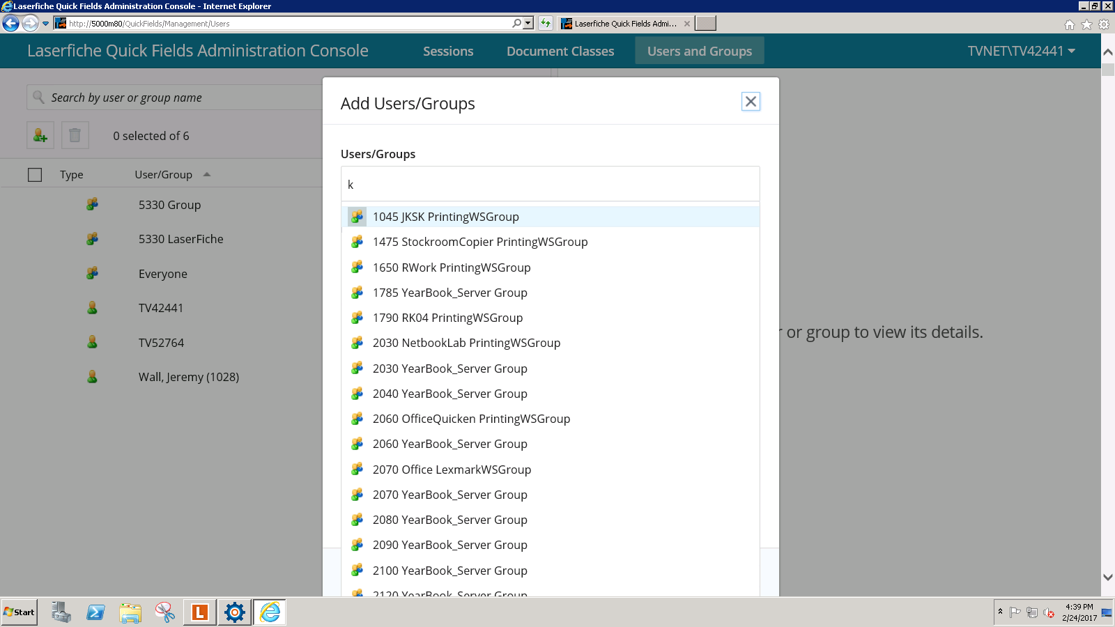 Not Able To See All Ad Users When Adding Users In Quickfields Admin Console Laserfiche Answers 