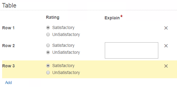 Assigning Field Attributes Using A Radio Button In A Table Row Laserfiche Answers