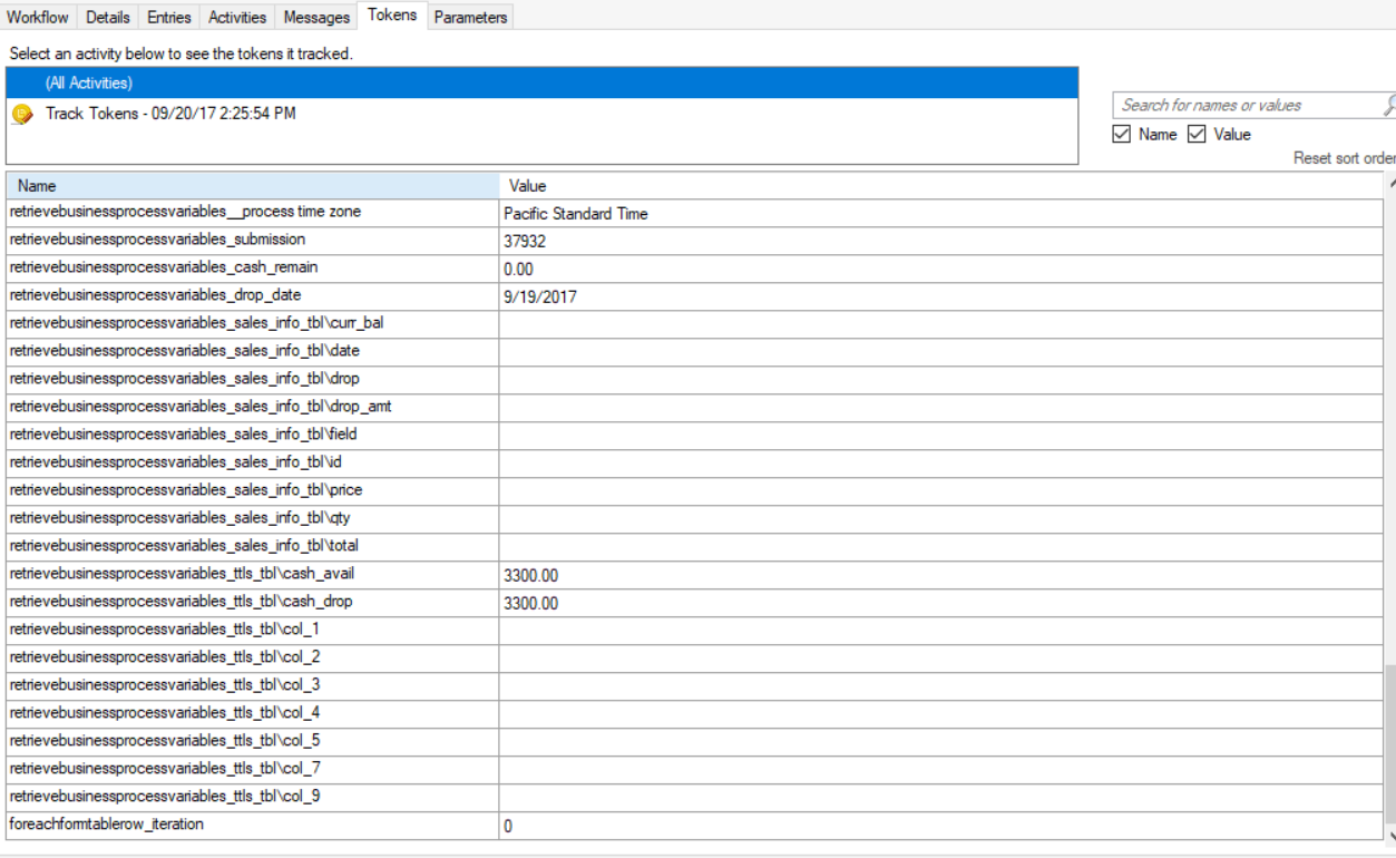 Retrieve Bp Variables Not Recognizing Table Rows Laserfiche Answers