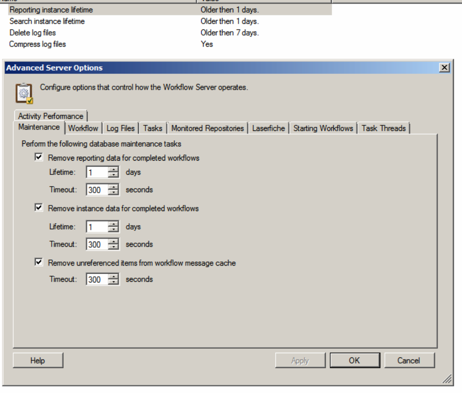 Workflowtaskqueuedata Table Size Very Large Using Sql Express Database Laserfiche Answers 7777
