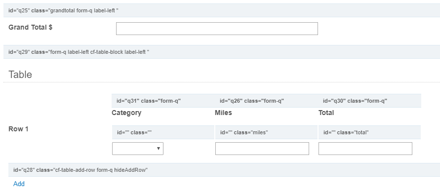 Forms Table Calculations With Javascript Laserfiche Answers