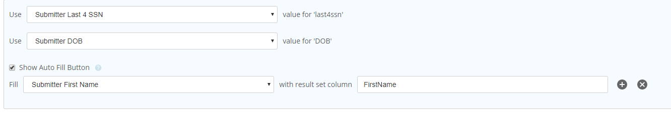 Lookup With Stored Procedure Auto Populating Data Before Auto Fill Button Used Laserfiche Answers