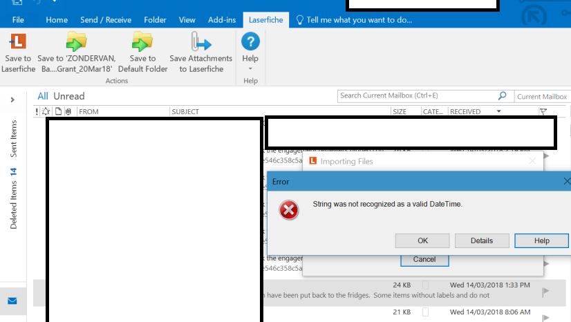 String Was Not Recognized As A Valid Date Time Error Occurs When Saving To Laserfiche Web