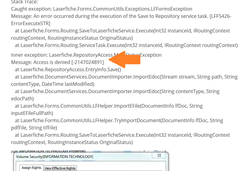 An Error Occurred During The Execution Of The Save To Repository Service Task Lff5426