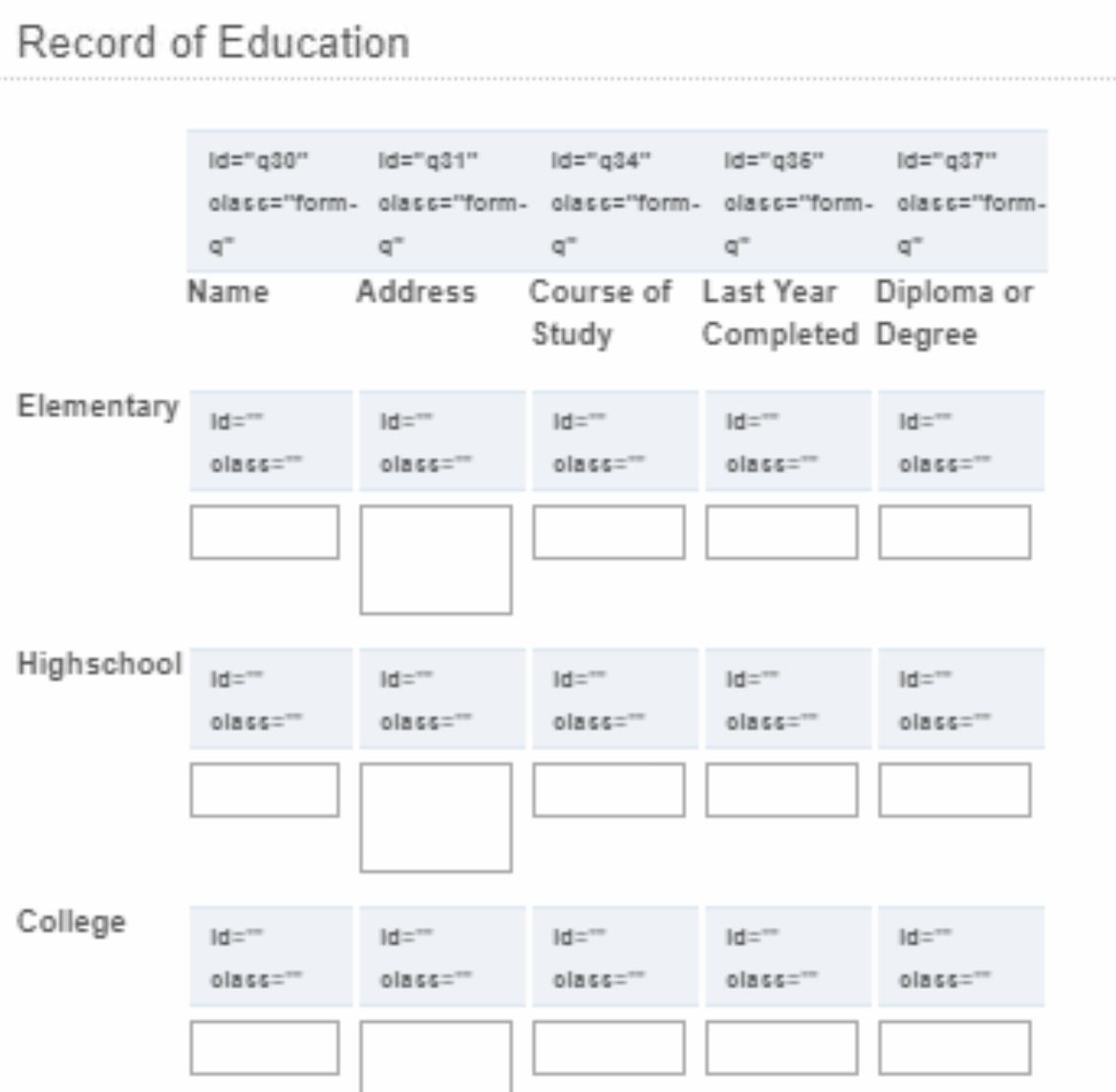 Forms Table With Fixed Number Of Rows Possible To Make Columns Read Only For Specific Rows