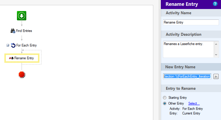 Workflow Iterate Using Token To Rename Entries Laserfiche Answers