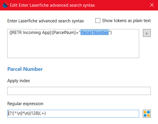 Remove Spaces From Connector Token Using Regular Expression Laserfiche Answers
