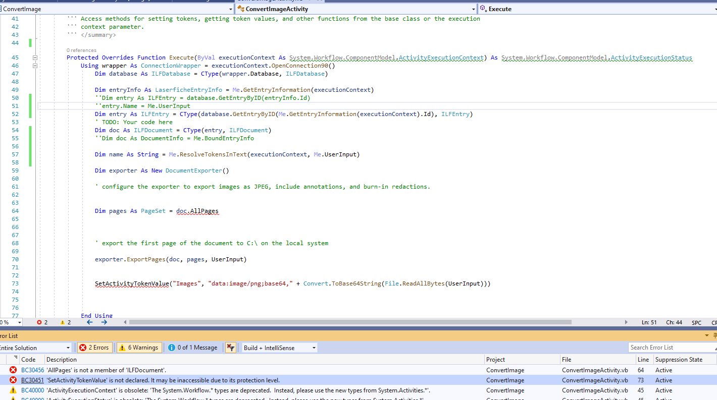 Converting Sdk Script To Custom Workflow Activity Laserfiche Answers