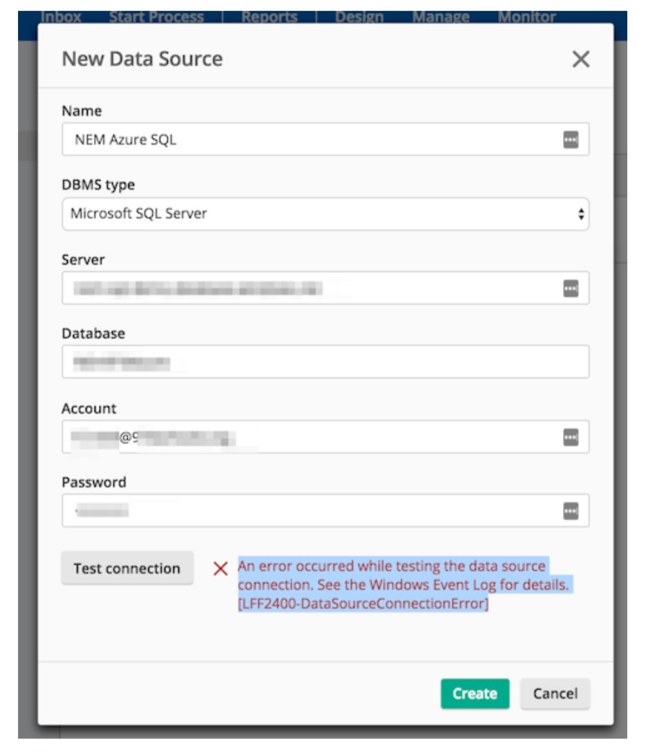 While Testing The Data Source Connection Oracle Database Laserfiche Answers 