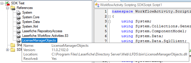 Workflow Script Activity Why Does Adding A Reference To A Version Of A Dll Not Use The Version