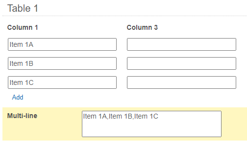 Need To Create Concatenated List Of Values From First Column Of Table And Insert Into Multi Line