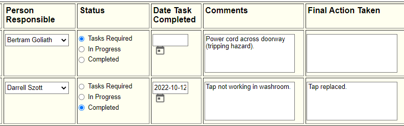 Can Only Some Rows Of A Table Be Displayed Based On The Rows With Their Name In Them