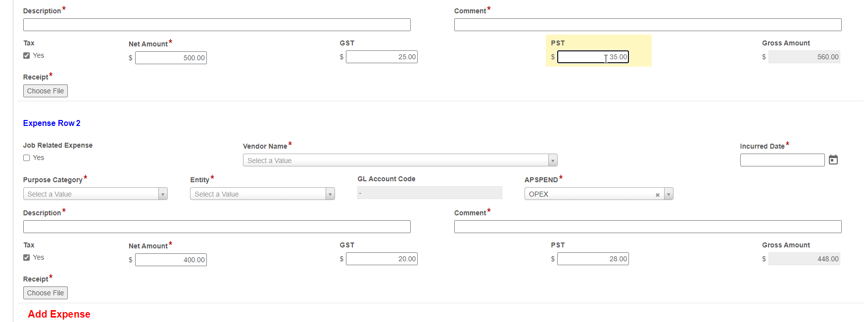 Issue With Formula In A Table Or Collection Value Is Recalculate When Adding Another Row