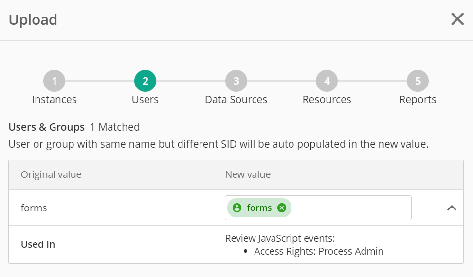 Overwriting Existing Forms Only Keeps The Access Rights Of The Dev Form And Not The Prod Form