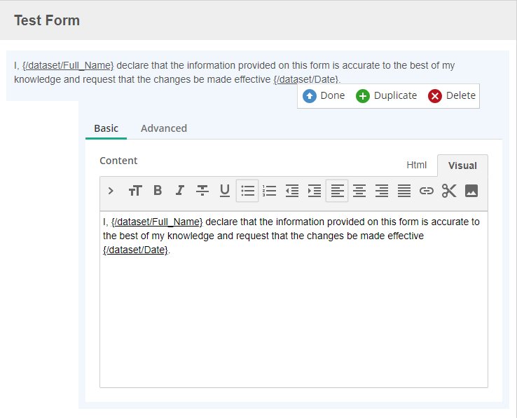 How To Insert Form Fields Inside Html Content To Maintain Formatting Of Paper Forms
