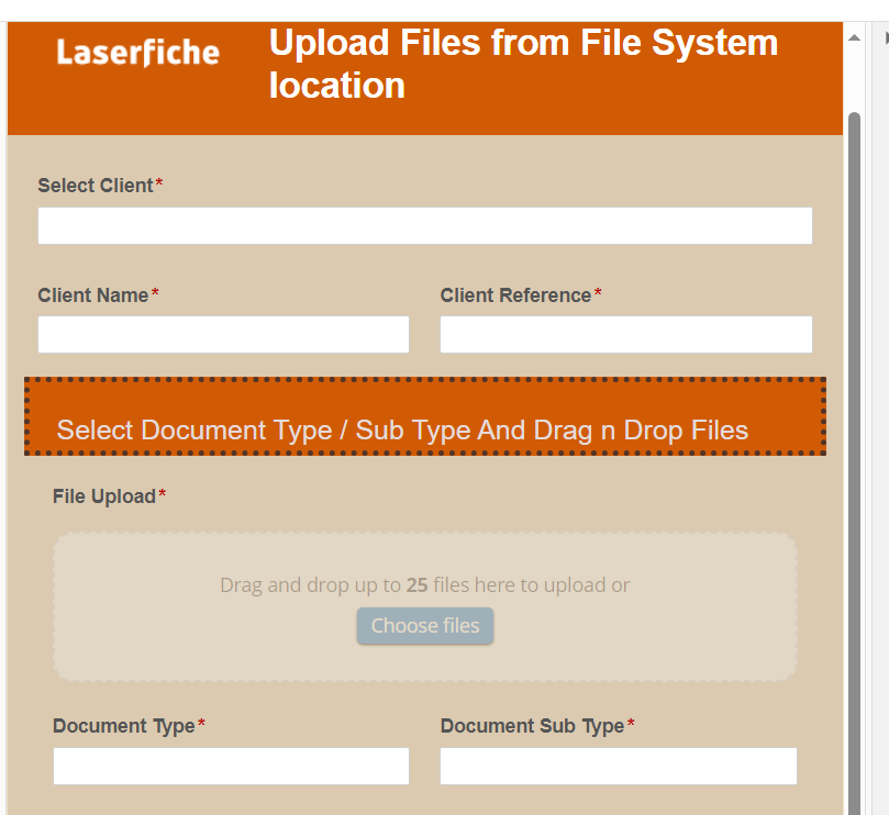 Get Error Trying To Use Forms Fileupload Control Laserfiche Answers