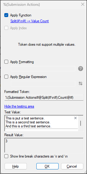 Fastest Way To Count The Number Of Lines In A Multi Line Field From Forms In Workflow