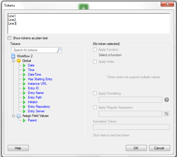 Assign Field Values Return Newline Character Laserfiche Answers