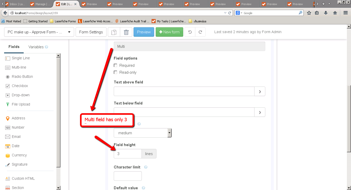 Is it possible to set readonly property to multiline field which has ... Is it possible to set readonly property to multiline field which has ...
