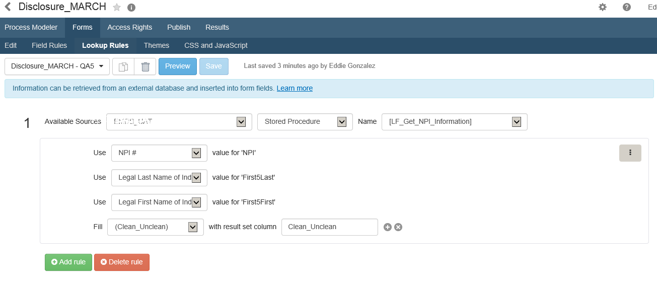 Stored Procedure Executing When Form Loads And Does Not Update When Fields Are Triggered