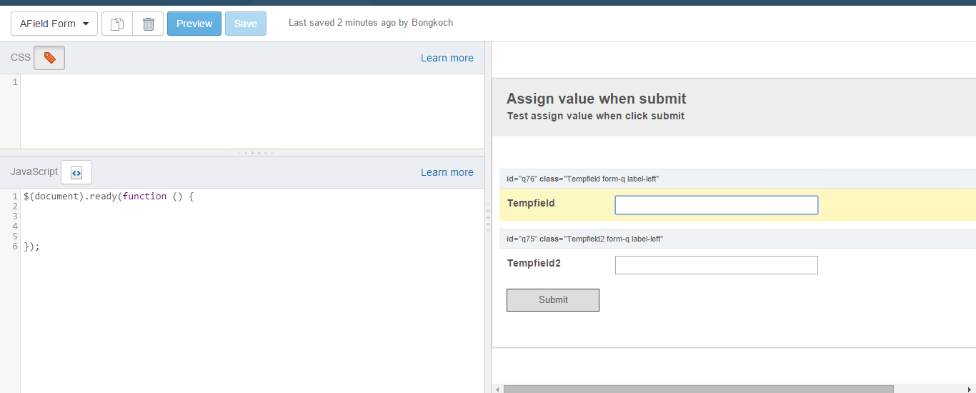 A Form Field Filled By A Stored Procedure Using With Submit Button Event Laserfiche Answers