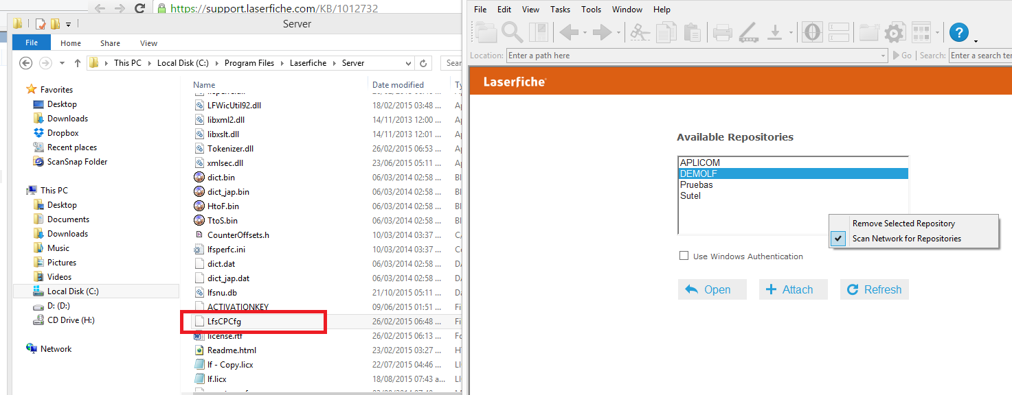 Disable Scan Network for Repositories - Laserfiche Answers Disable Scan Network for Repositories - Laserfiche Answers