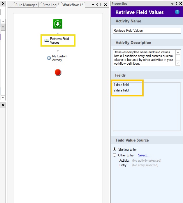 Read Token Collection From Retreive Field Values Activity Laserfiche Answers